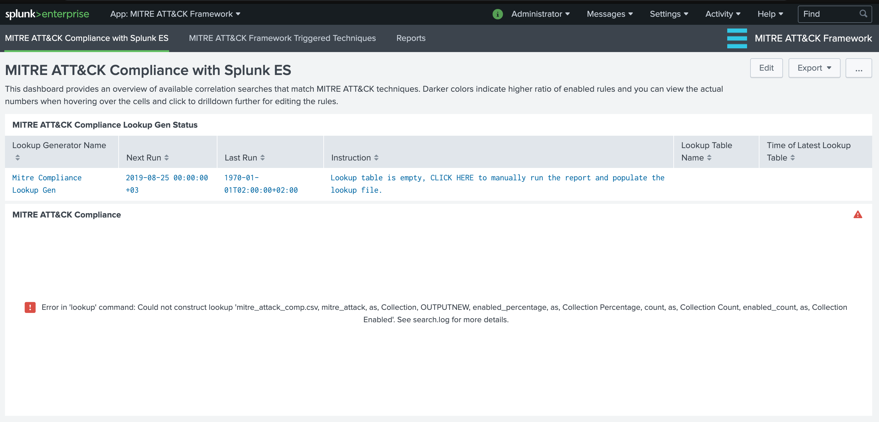Installation - MITRE ATT&CK App for Splunk®